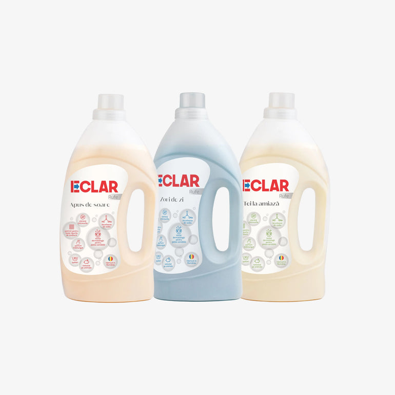 Detergenti de rufe profesionali – Familia Eclar